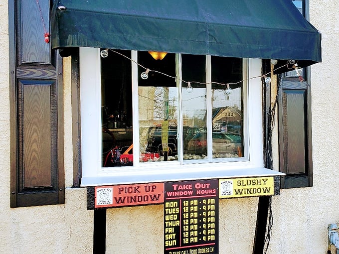 The pick-up window: where hope and hunger meet. For those who want Tony G's excellence without the commitment of sitting down.