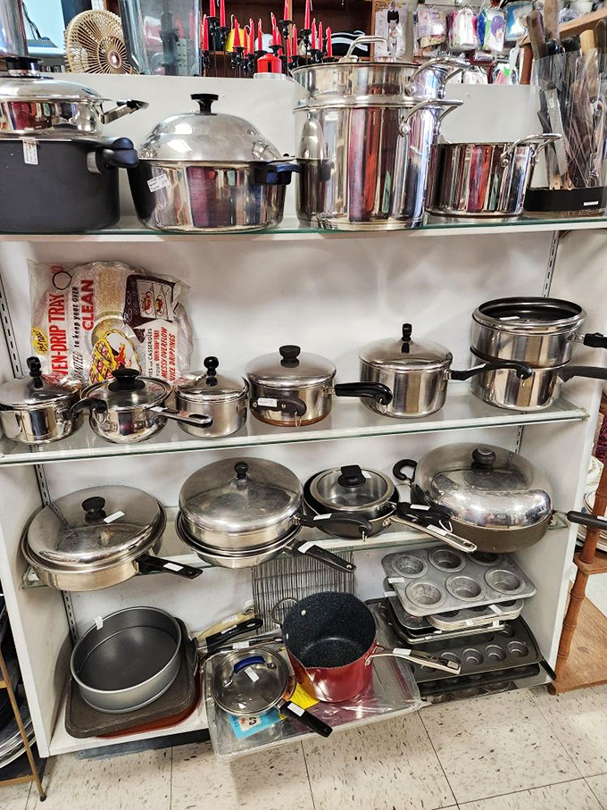 Revere Ware and cast iron treasures await cooks who understand that meals taste better with a side of history.