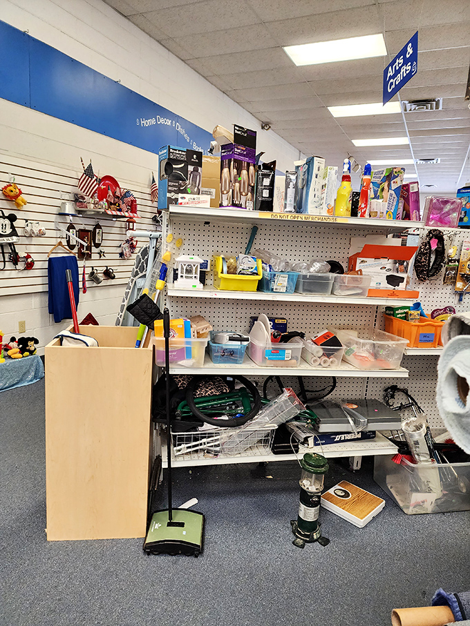 The crafting section &ndash; where someone else's abandoned project becomes your next weekend obsession at a fraction of the cost.