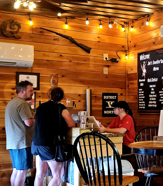 Where barbecue dreams become reality. That rifle on the wall isn't for hunting&mdash;the meat has already surrendered willingly.