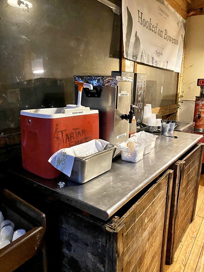 Where tartar sauce is serious business. No fancy squeeze bottles here&mdash;just honest condiments that know their supporting role in the seafood show