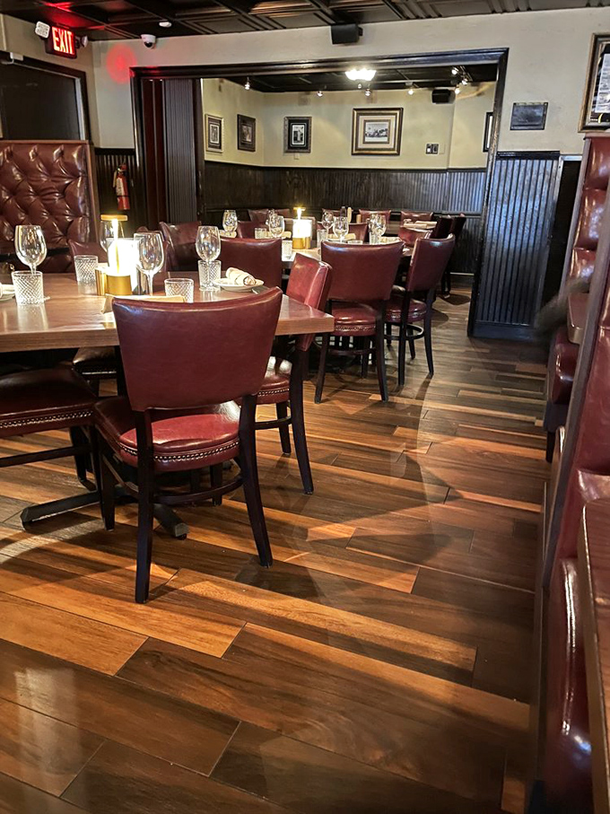 Dining room lighting so perfectly calibrated that everyone looks ten years younger&mdash;the real secret to their decades of success.