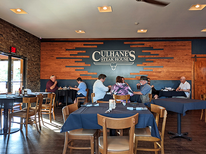 Dining room filled with the quiet hum of satisfaction&mdash;the universal language of people experiencing food worth talking about.