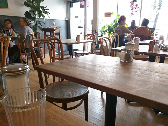 Tables spaced just right for both privacy and people-watching&mdash;the twin pleasures of any great dining experience.