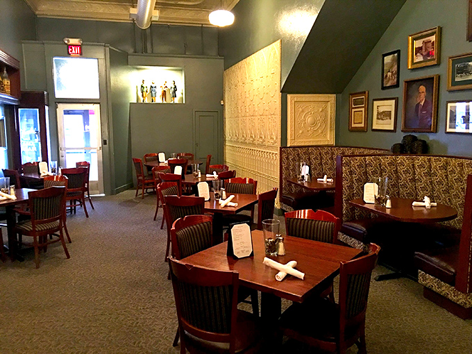 The dining room where memories are made between bites. These tables have witnessed proposals, celebrations, and the silent prayer of perfect steak.