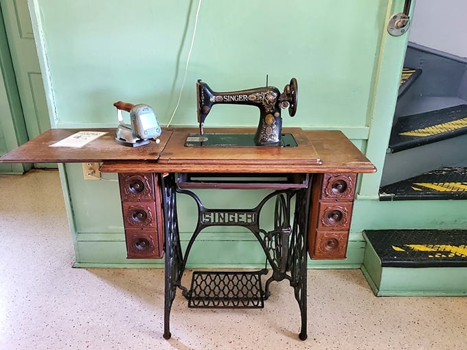 The original Singer sewing machine&mdash;when "fast fashion" meant your mother could make a new shirt in under a week.