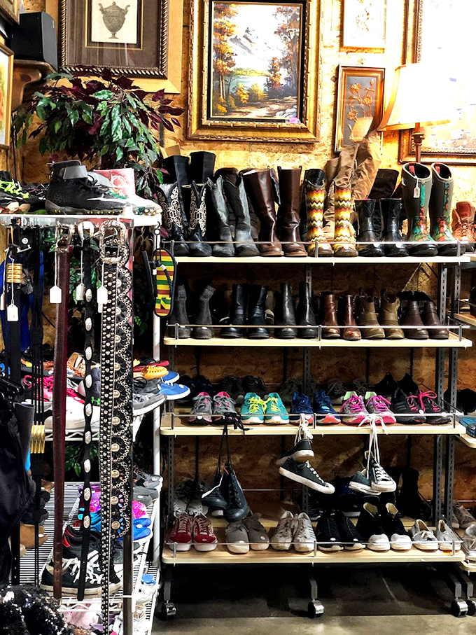 These boots weren't made just for walking&mdash;they've lived lives before you. Now they're lined up like eager dancers waiting for new adventures.