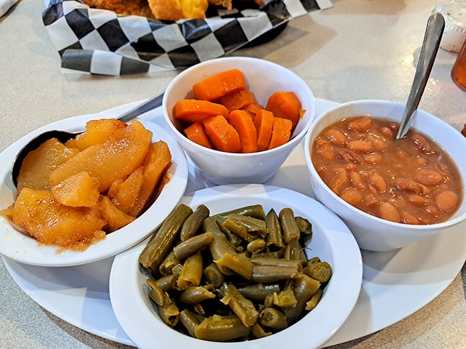 Southern sides like these transform any meal into a proper feast, each bowl telling its own delicious story.