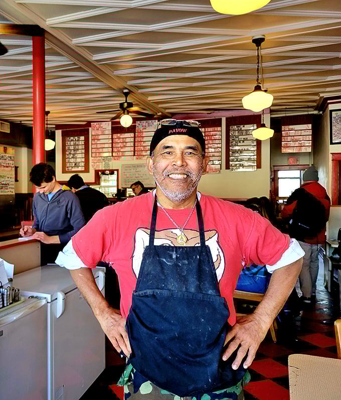 Behind every great diner is someone who knows exactly how you like your eggs. The real magic of Mickey's happens behind that apron.