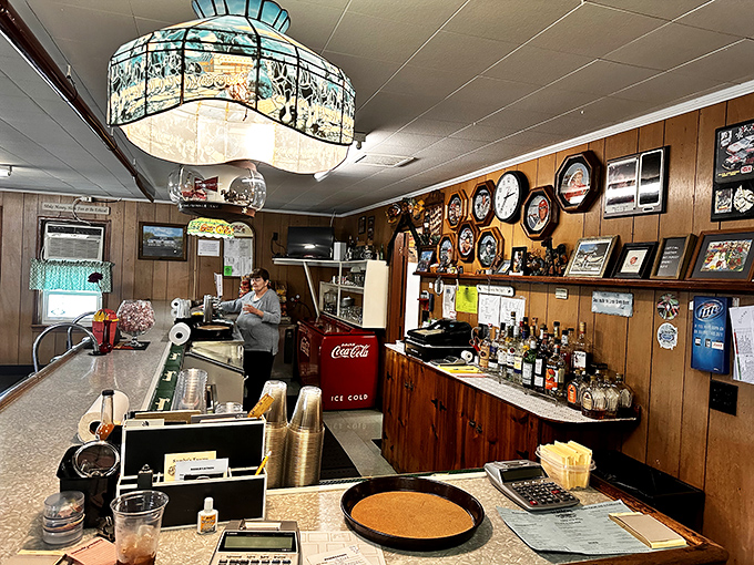 Behind every great seafood joint is a bar that feels like it's been there forever, staffed by people who could tell you stories about every bottle.