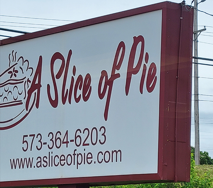 The sign offers more than just contact information &ndash; it's your invitation to pie paradise. That phone number might be the most important set of digits you'll ever save.