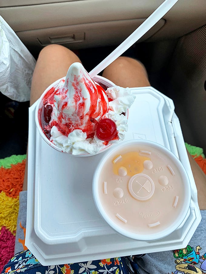 Strawberry and cherry sundae perfection - because sometimes life demands extra whipped cream and zero apologies.