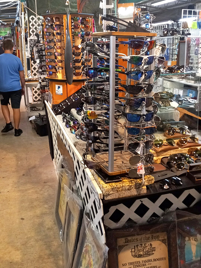 Sunglasses as far as the eye can see&mdash;which is ironic, since that's exactly what they're designed to protect. Florida sunshine doesn't stand a chance.