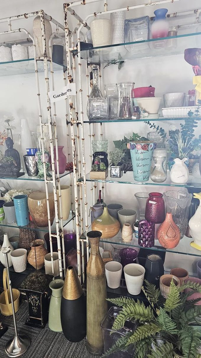 The vase section: where your $5 grocery store flowers can instantly transform into a $50 boutique arrangement.