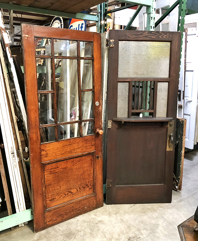 Doors to nowhere and everywhere simultaneously. These architectural salvage pieces could transform any room from "nice" to "where did you find that?!"