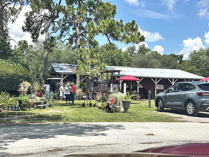 The approach to culinary paradise is appropriately humble&mdash;just a simple path leading to a red building where food memories are waiting to be made.