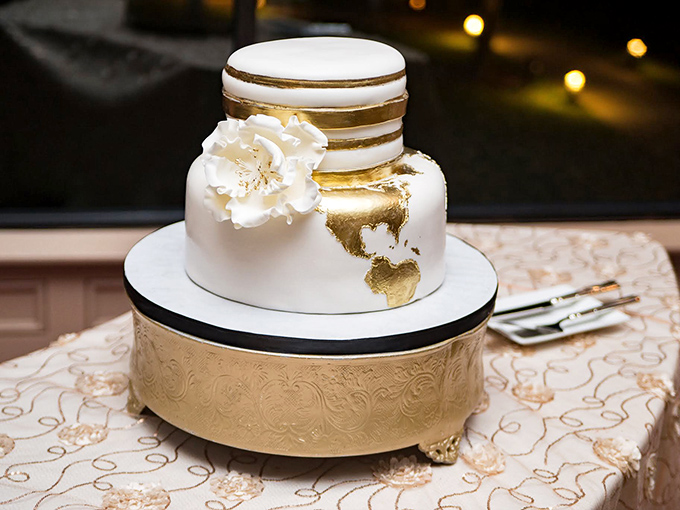 A wedding cake so elegant it could make even the most commitment-phobic guest consider taking the plunge.