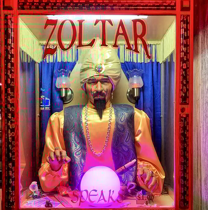 Zoltar speaks! This fortune-telling machine promises glimpses into your future with all the mystical camp of a 1980s Tom Hanks movie.