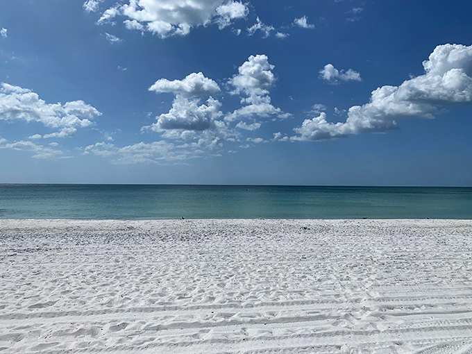 Bean Point's shoreline curves gracefully into the distance, like nature's own version of a welcoming embrace.