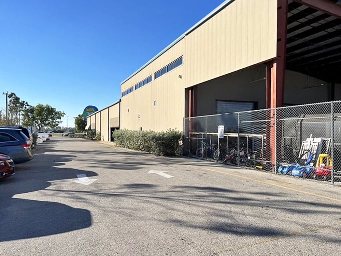 The warehouse approach to thrifting&mdash;where quantity meets quality. Size definitely matters when hunting for hidden gems!