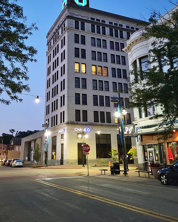 Moline's urban landscape balances historic and modern elements, creating a skyline that tells the story of this river city.