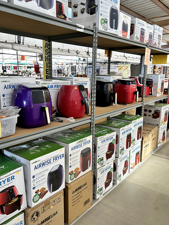 Kitchen gadget heaven for the air fry enthusiast&mdash;every color and size imaginable for your oil-free culinary adventures.