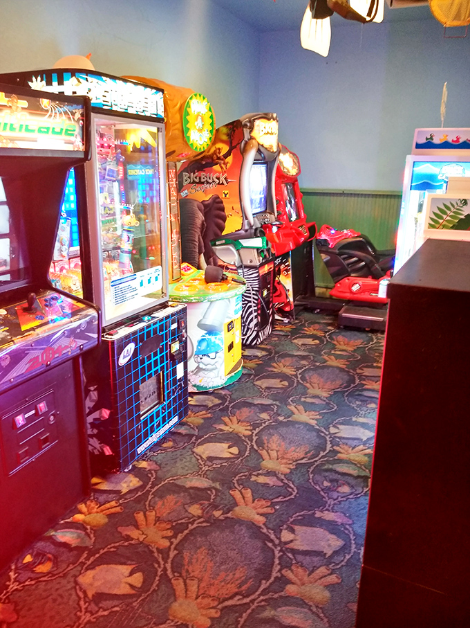The arcade room where kids (and kids-at-heart) can play while waiting for their feast. Because good things come to those who play skee-ball.