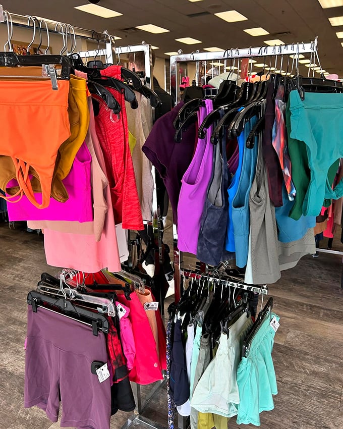 A rainbow of athletic wear that proves looking good while working out doesn't require a premium membership to your credit card.