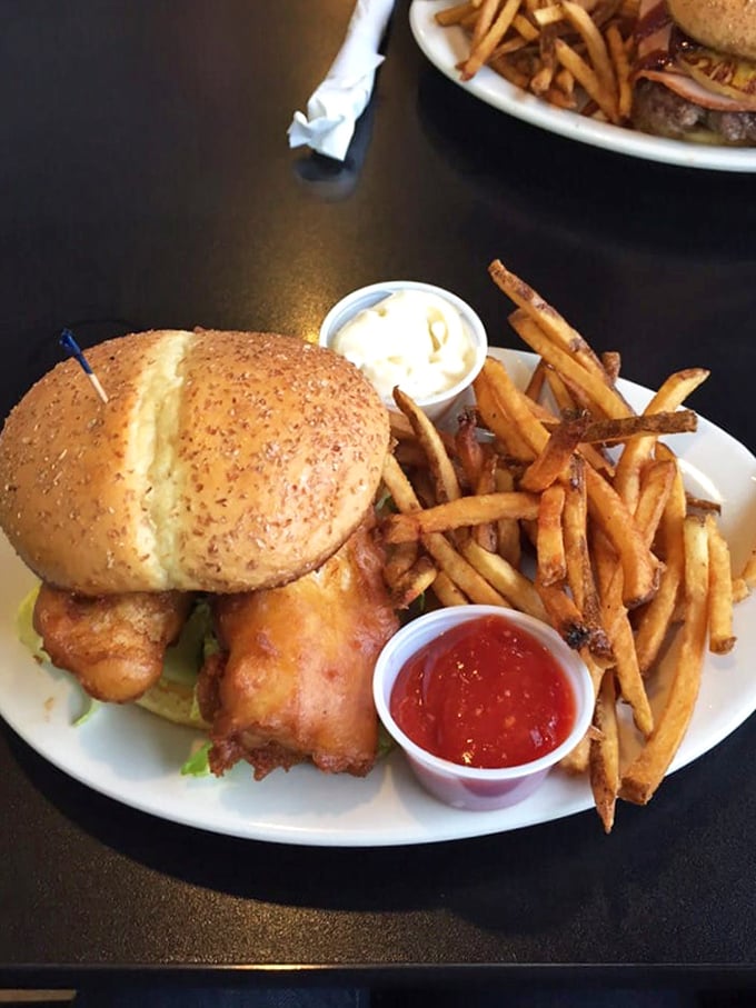The Atlantic Cod traveled all that way just to nestle into this perfect sandwich. The least you could do is eat it with the reverence it deserves.