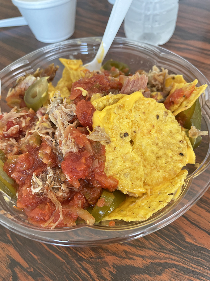 BBQ meets Tex-Mex in this nacho creation that bridges cultural divides one delicious bite at a time.