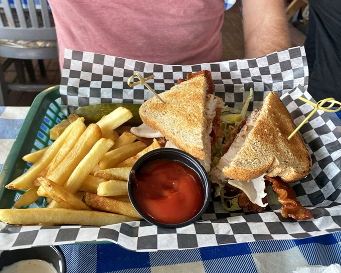 A sandwich and fries that remind you why classics became classics. No foodie trends needed when you've mastered the fundamentals.