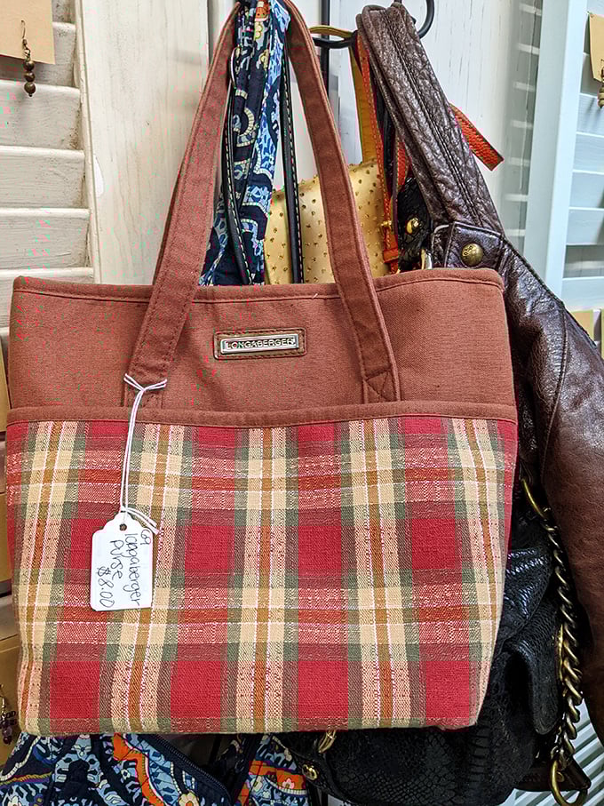 Not your average tote! This Longaberger plaid bag combines practicality with the kind of country charm that never goes out of style.