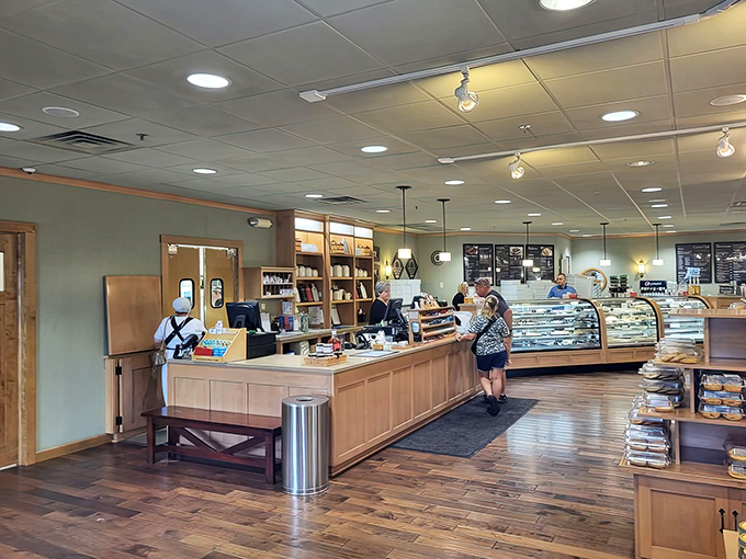 The bakery case where sweet dreams come true and willpower goes to die.