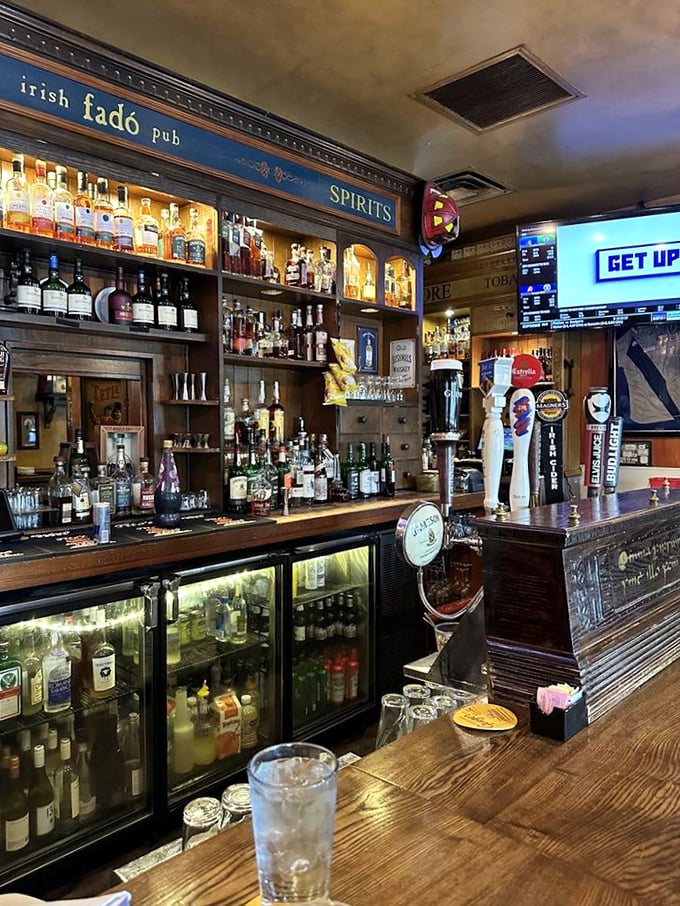 Behind every great Irish pub is a great bar &ndash; this one's stocked with enough spirits to make even the most discerning whiskey lover smile.