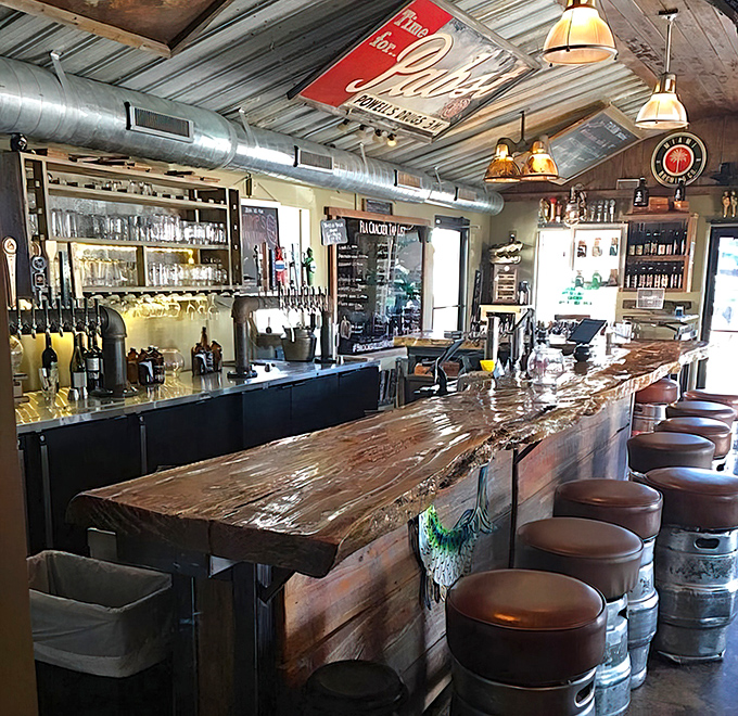 This isn't just a bar&mdash;it's a work of art. That live-edge wood counter has heard more Florida stories than a fishing charter captain.