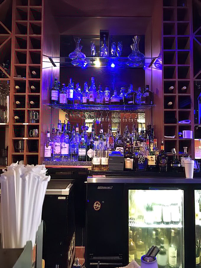 This isn't just a bar display&mdash;it's a liquid library of possibilities waiting to complement whatever swims onto your plate. 