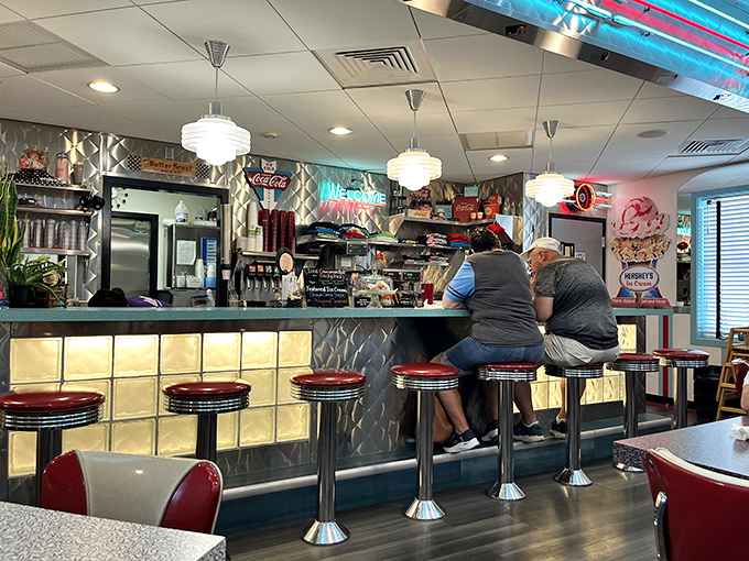 Counter seating&mdash;the front-row tickets to the culinary show. Those stools have witnessed countless first dates and family celebrations.