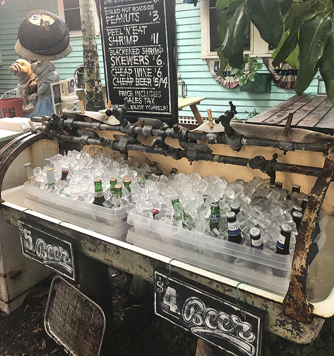 The backyard bar feels like the best block party in Florida &ndash; where cold beer meets warm evenings and nobody's checking their watch.