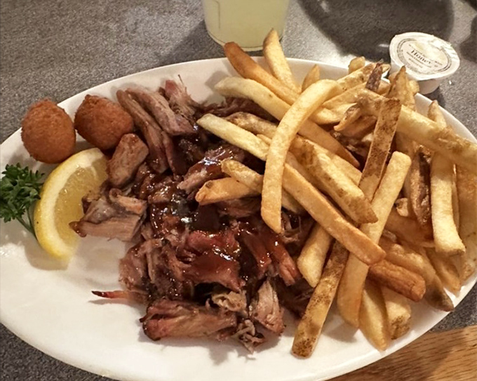 BBQ that doesn't need a fancy introduction&mdash;just plenty of napkins and your undivided attention. The fries are just there for moral support.