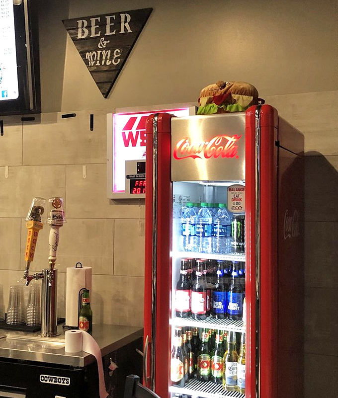 The beer and wine corner &ndash; because sometimes a great burger deserves an adult beverage companion for the journey.