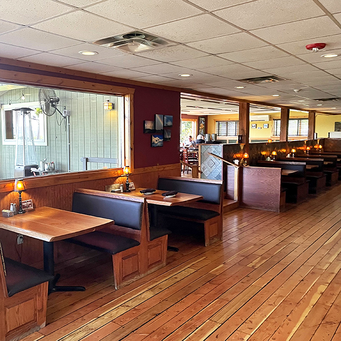 Booths that invite you to settle in and stay awhile &ndash; these aren't just seats, they're invitations to linger over every bite.