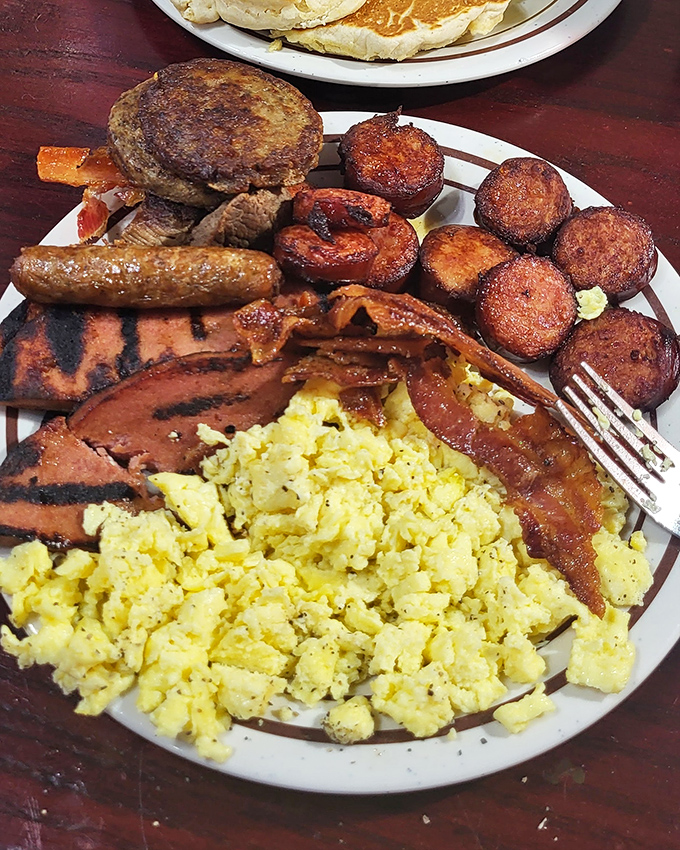 The breakfast plate that answers the eternal question: "Why choose one breakfast food when you can have them all?"