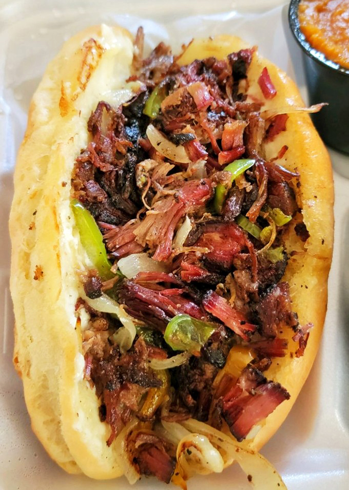 When barbecue meets Philly, magic happens. This sandwich doesn't just cross state lines&mdash;it erases them completely.