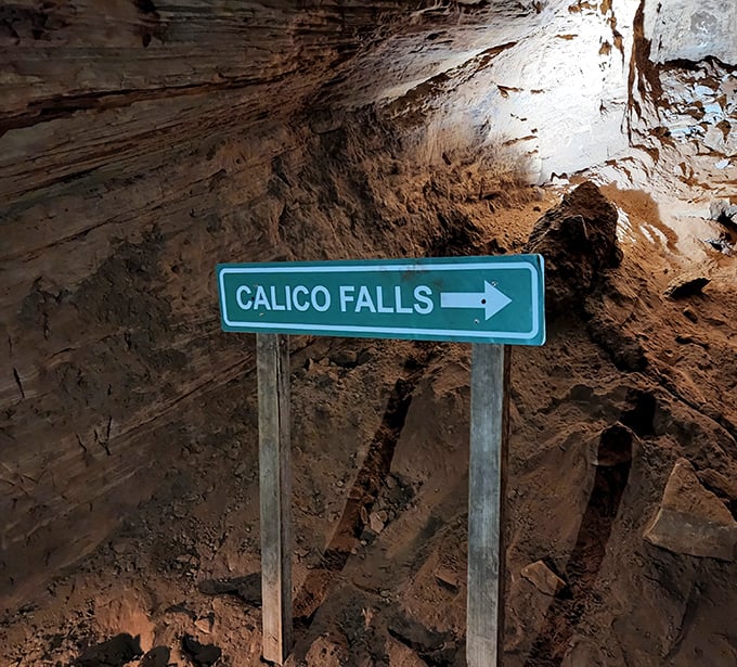 Underground navigation at its finest. Without these helpful signs, we'd still have spelunkers wandering around from the 1970s.