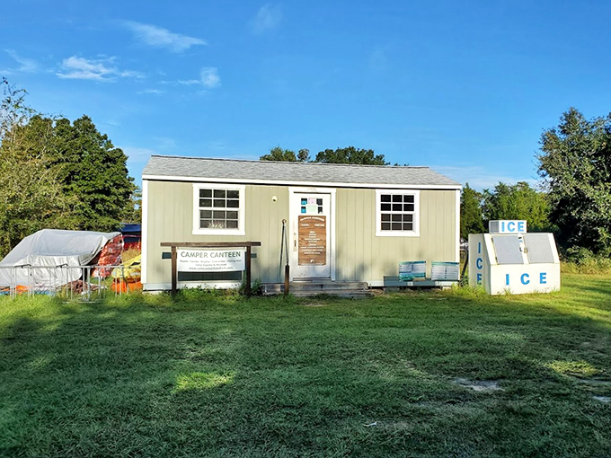 The Camper Canteen: where "I forgot to pack it" problems disappear and ice becomes the most precious commodity in the Florida heat.