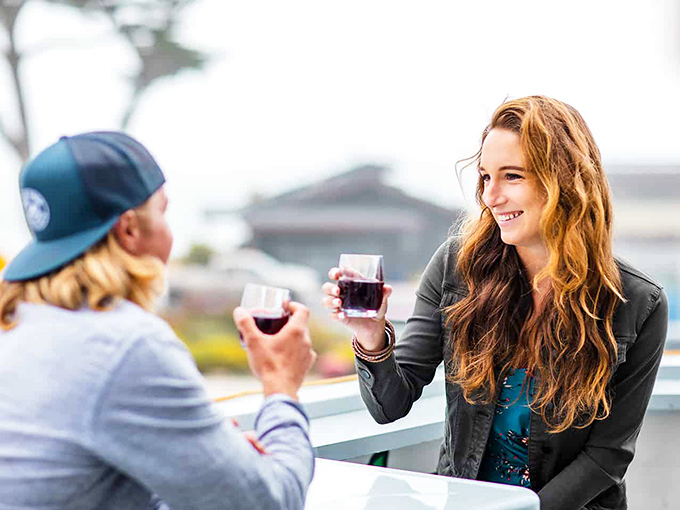 Wine tasting with an ocean view &ndash; where "I'm just here for the ambiance" quickly becomes "I'll take two bottles of everything."