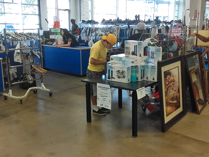 Where treasures meet their new owners. The checkout counter&mdash;final gateway between past and future, staffed by folks who've seen it all.