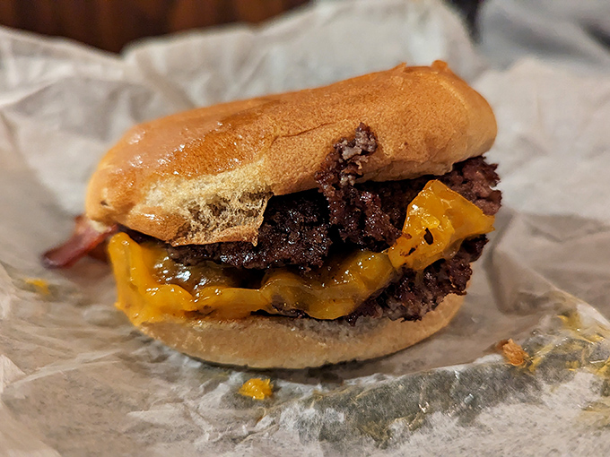 A cheeseburger that doesn't need a fancy name or brioche bun to win your heart. Just honest beef meeting melted cheese.