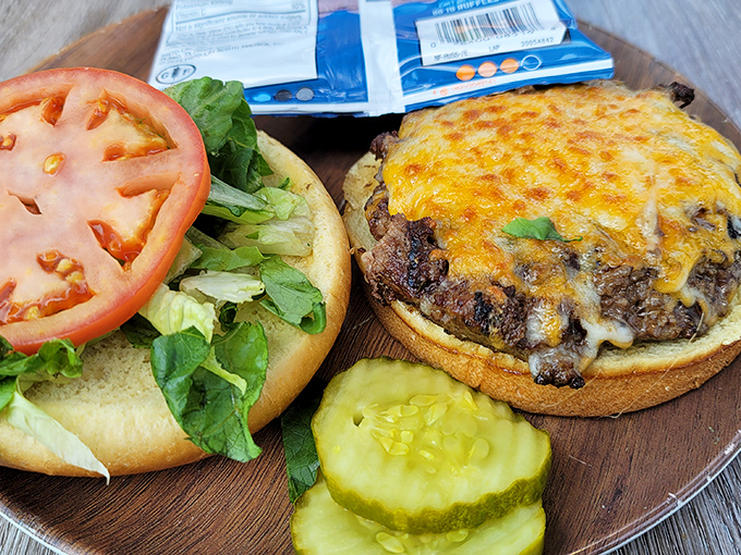 Even the burgers get tropical treatment, proving every dish benefits from this kitchen's creativity.