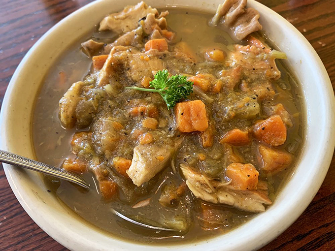 Comfort in a bowl defying expectations. This hearty soup proves you don't need animal products to create the kind of warmth that hugs you from the inside.